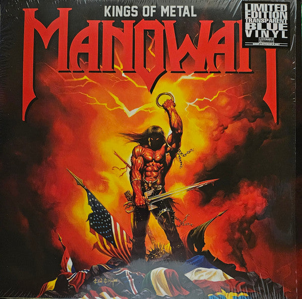Manowar – Kings Of Metal , Limited Edition, Transparent Blue Vinyl ...